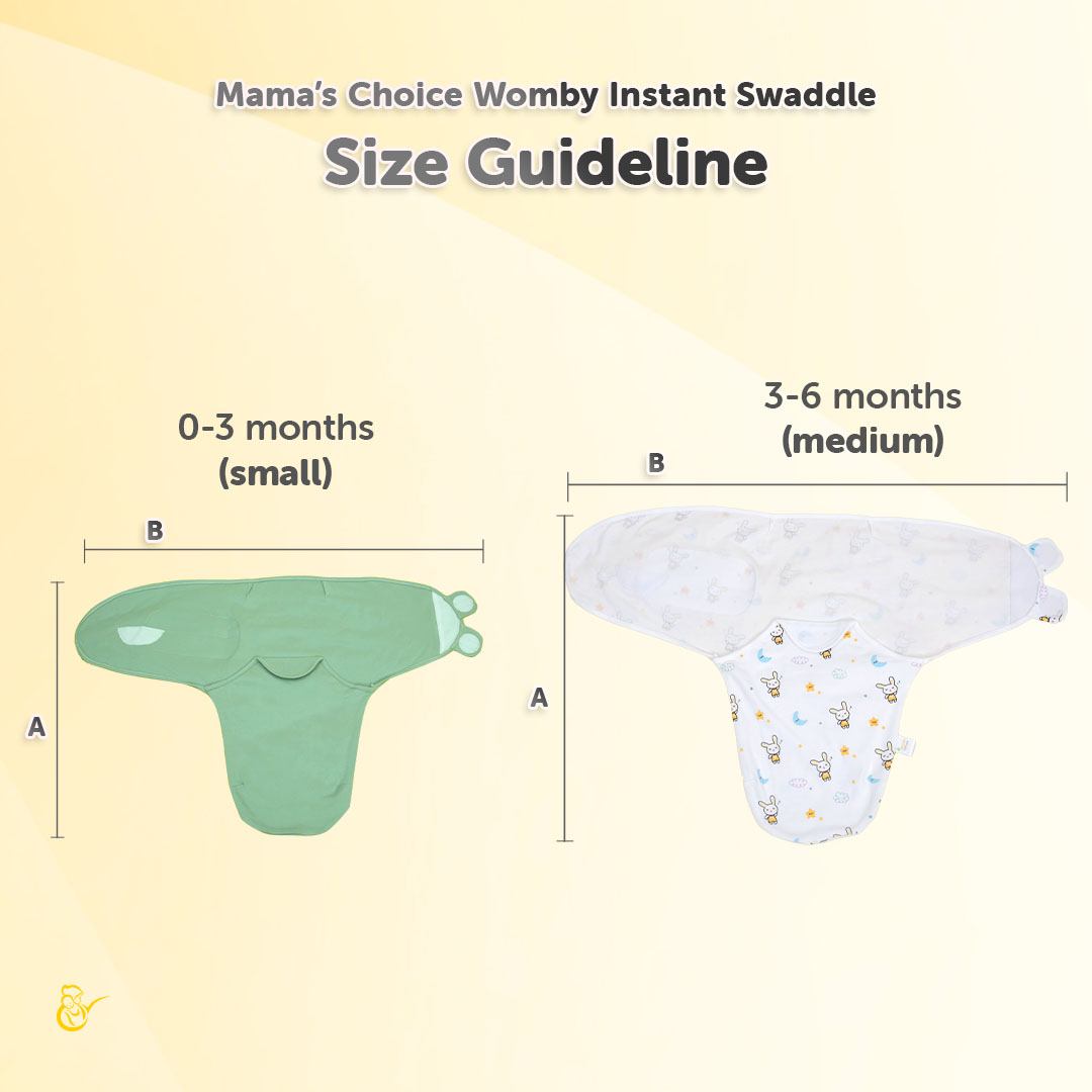 Baby Instant Swaddle [S (0 - 3 months), M (3 - 6 months)], (Bun Bun ...