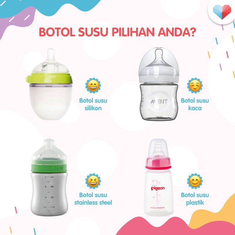 Botol Susu Bayi: Material Pilihan Anda! Botol susu ni datang