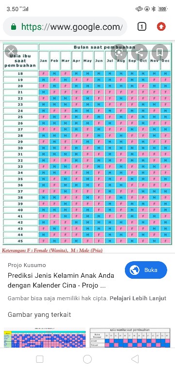 jenis kelamin bayi Bun mau tanya apakah kalender Cina bener2