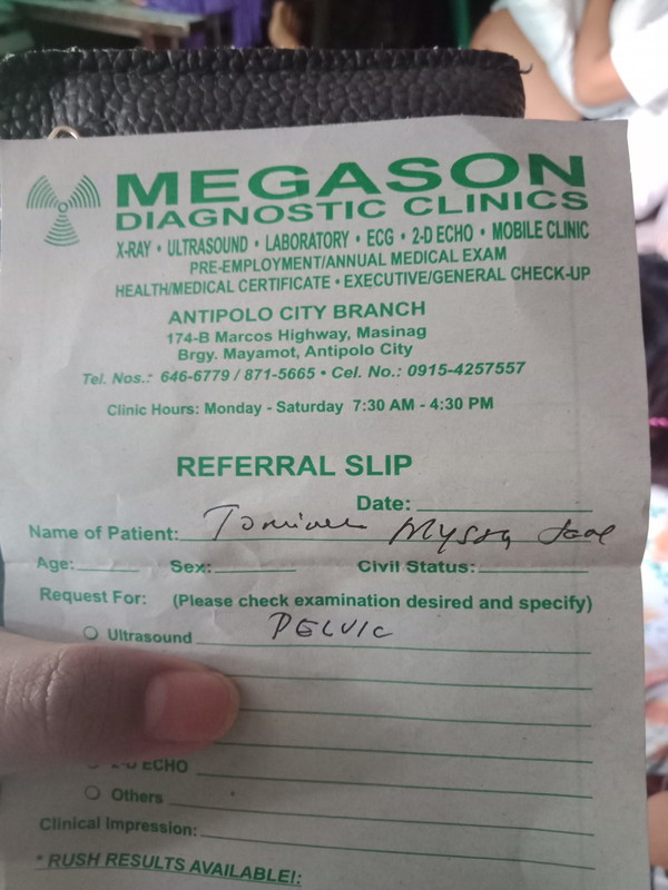 MEGASON DIAGNOSTIC CLINIC Hi mga sis ASK ko lang po kung ope