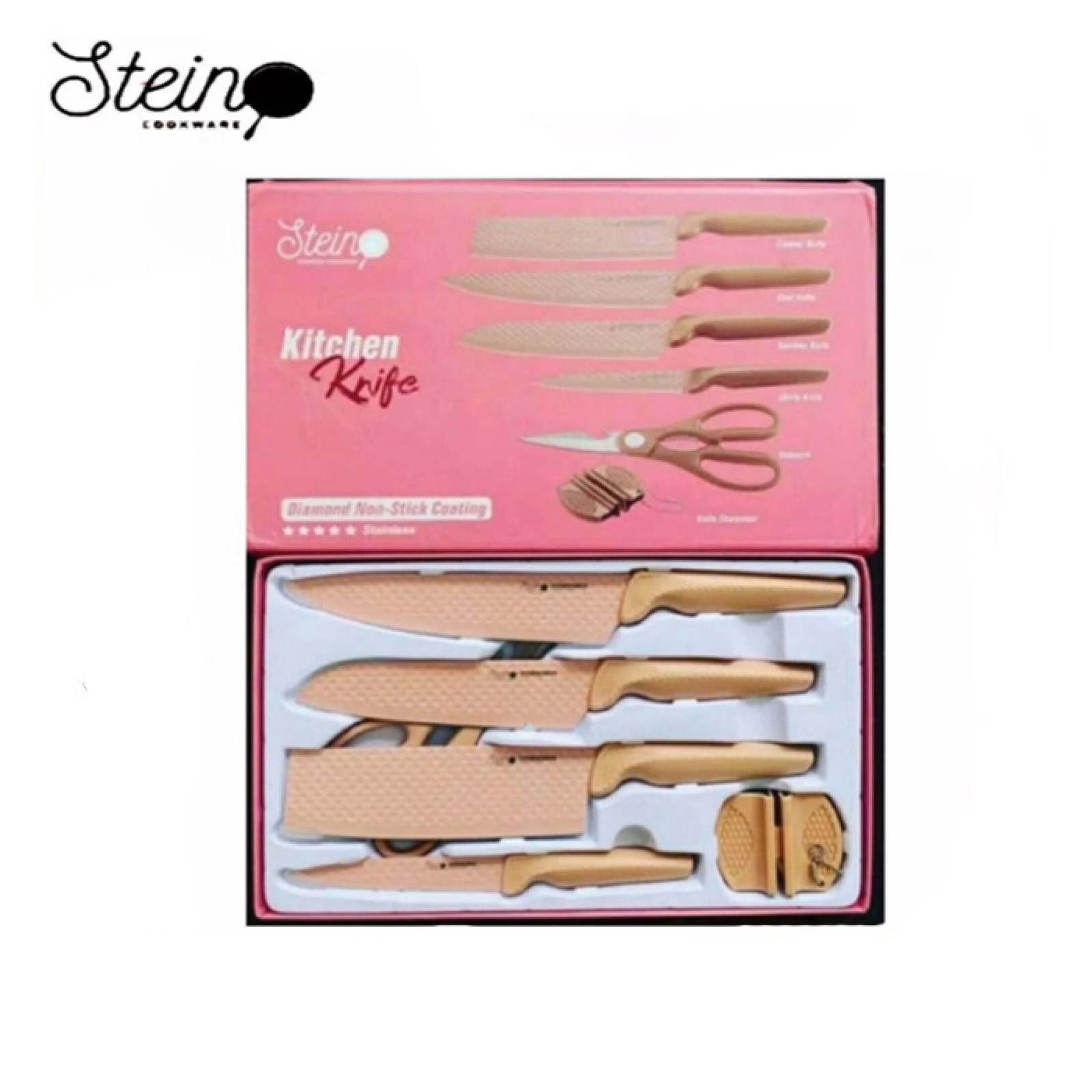 Stein Cookware Diamond non Coating Knife Set | theAsianparent ...