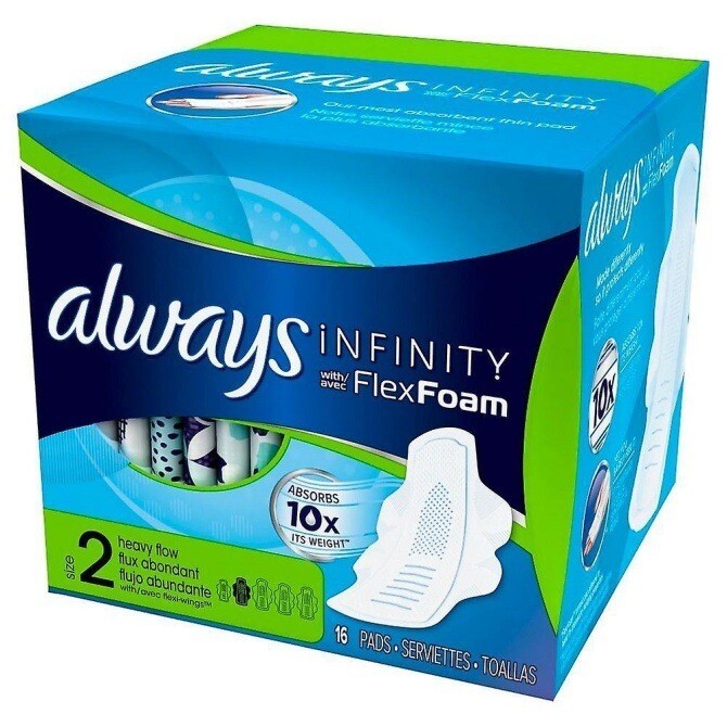 ALWAYS Infinity Flex Foam Sanitary Pad Heavy Flows | theAsianparent ...