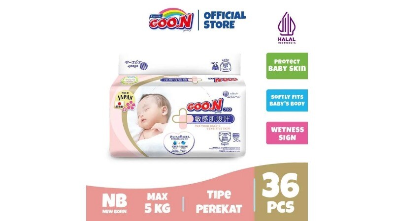 GOON Diapers Plus Tape SJP NB 36 | theAsianparent theAsianparent Indonesia