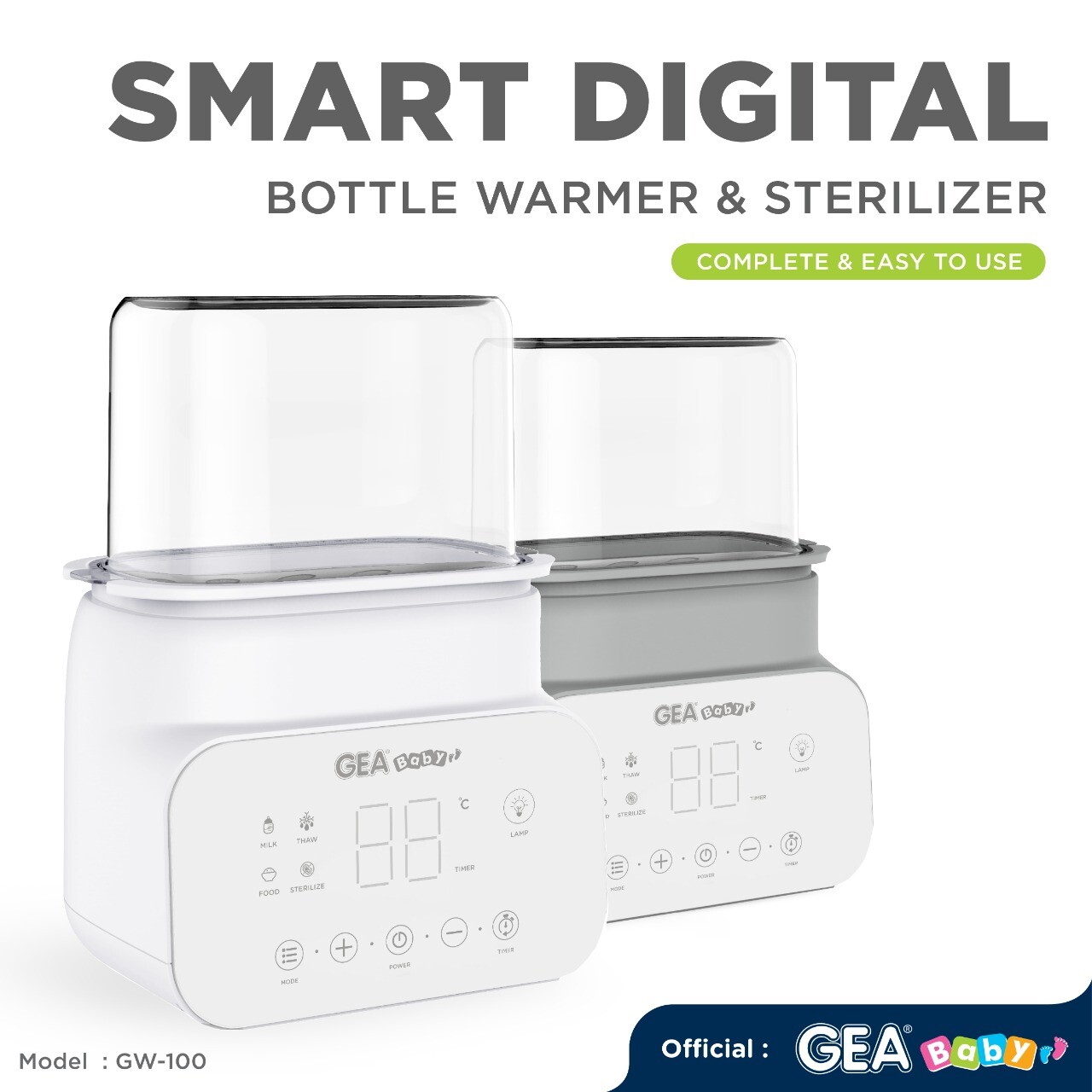 Gea baby Smart Digital Bottle Warmer & Sterilizer GW-100 ...