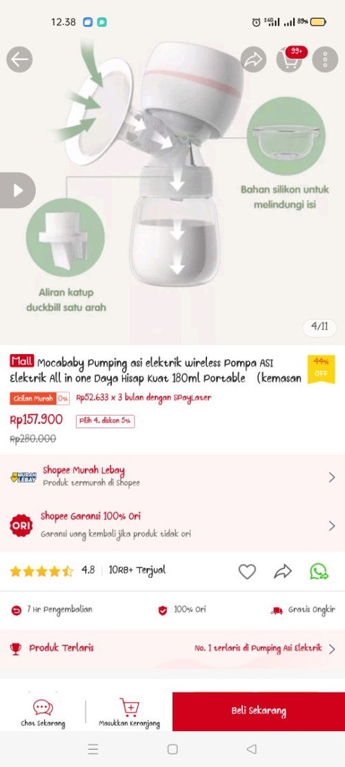 Saran Pompa Asi Bund ada yg pake pompa asi ini ngga? Reviewn