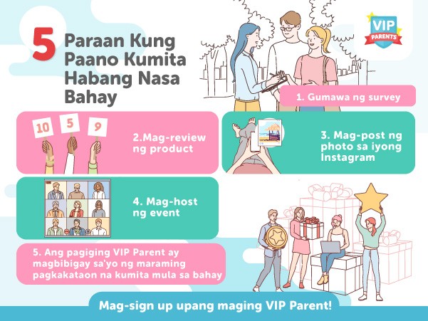 Wanna be a VIP Parent? Narito ang iba pang paraan upang kumi