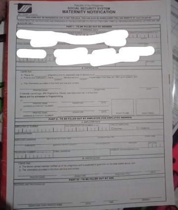 [MAT-1] Maternity Form Para sa mga employed mums out there l