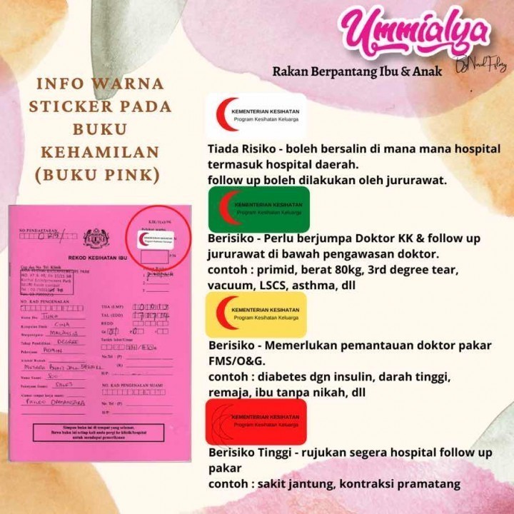 MAKSUD STICKER PADA BUKU PINK Dah anak dua baru tahu maksud