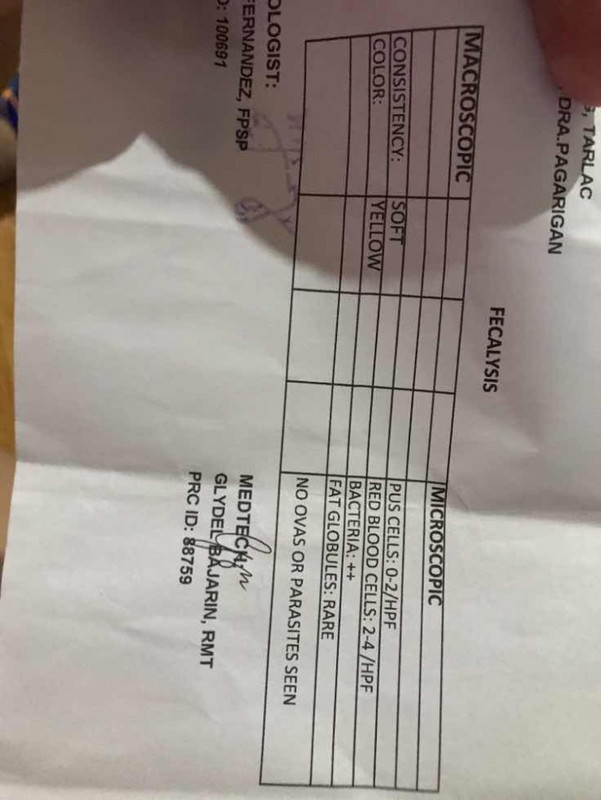 Fecalysis result.. Hello po mga mommy.. any idea po kung nor