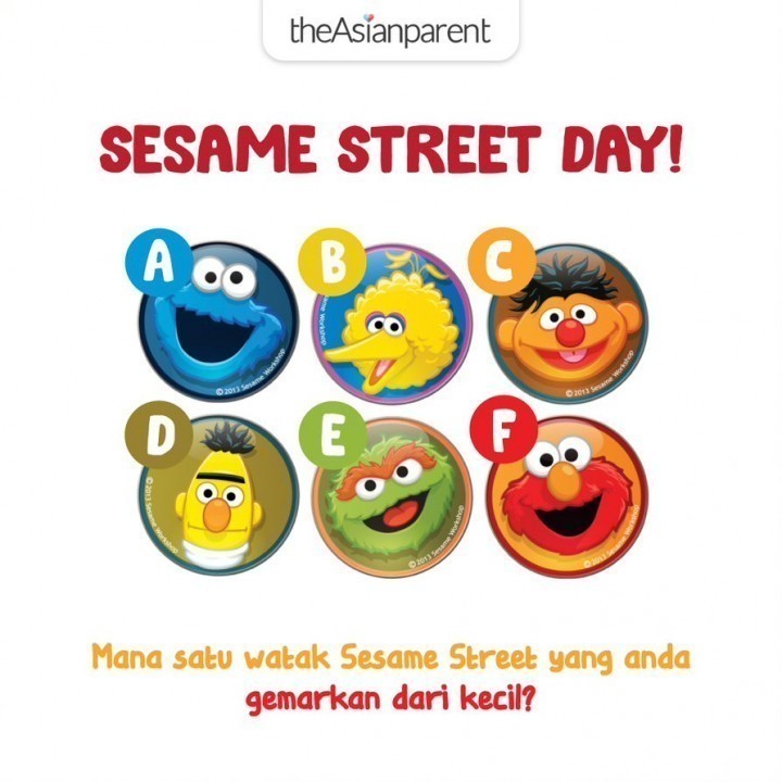 Happy Sesame Street Day! Siapa waktu kecil-kecil dulu pernah