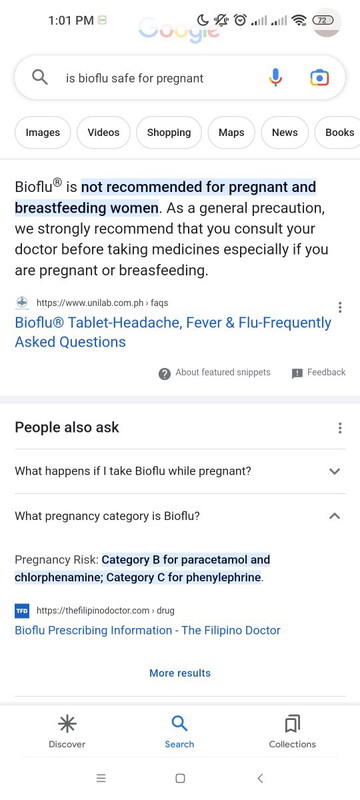 Bioflu para sa sinisipon at inuubong buntis Hello! Ask ko la