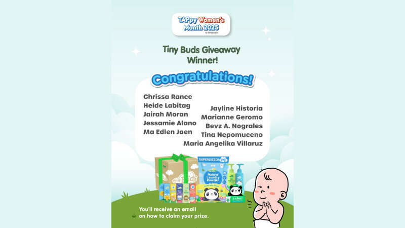 Winner Announcement! TAPpy Women’s Month Tiny Buds Contest C