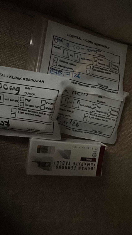 Ubat ubatan saya minta tukar ubat dari zincofer ke 4 sekawan