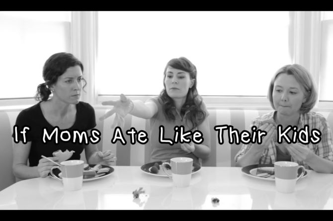 Watch These Funny Moms Eat Food Just Like Their Kids