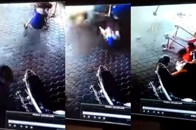 WATCH: Hero Dad Saves Kids From Being Run Over By a Speeding Car!