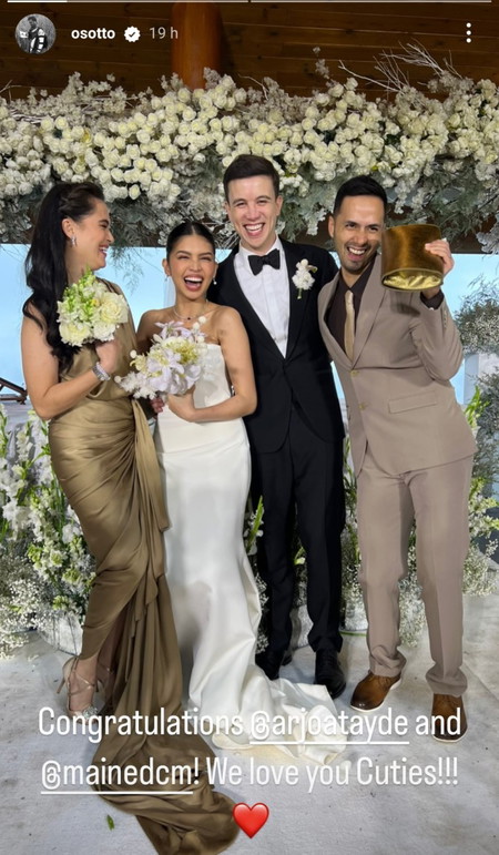 LOOK: Arjo Atayde at Maine Mendoza Wedding Naganap Na!