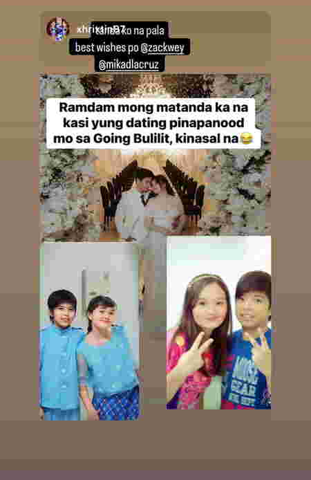 LOOK: Goin Bulilit Stars Mika Dela Cruz and Nash Aguas Wedding LOOK: Goin Bulilit Stars Mika Dela Cruz and Nash Aguas Wedding