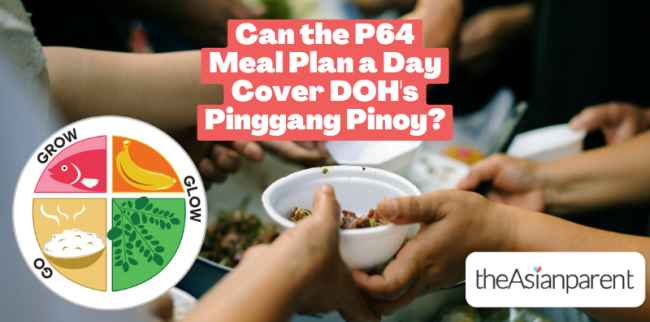Can the P64 Meal Plan a Day Cover DOH's Pinggang Pinoy?