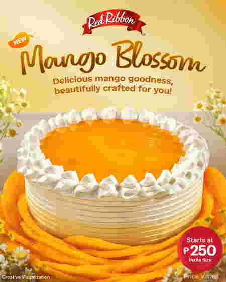 Red Ribbon Launches Mango Blossom Cake with Real Mango
