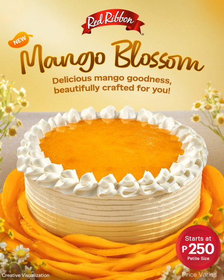 Red Ribbon Launches Mango Blossom Cake with Real Mango