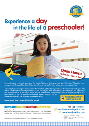 Learning Vision Preschool's Open House - Singapore Preschool Education