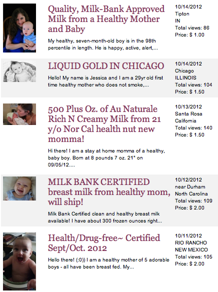 Breast Milk Sale: The Online Market For Breast Milk