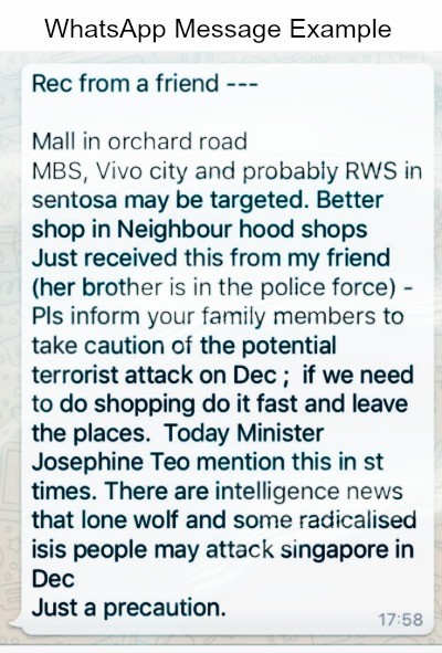 Beware Of Hoax Terror Threat Text Messages In Singapore!