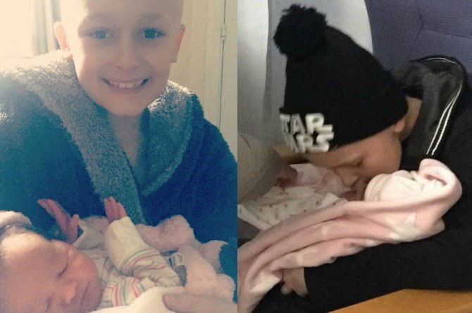 Dying Brother Holds Newborn Baby Sister Before Dying of Cancer