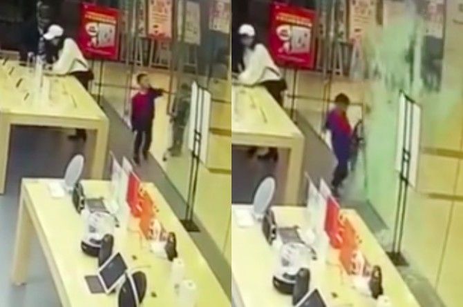 Exploding Glass Door In Mall Injures Young Boy's Face