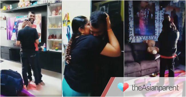 Dad's Return From S'pore To M'sia Surprises Family, Tearful Reunion ...