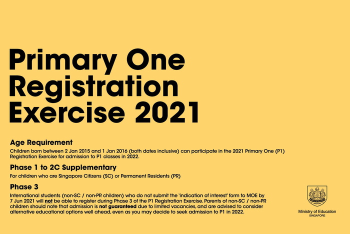Primary 1 Registration Phases & Key Dates In Singapore: MOE