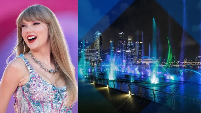 Taylor Swift MBS Light and Water Show Celebrates The Eras Tour