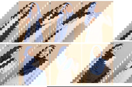 tutorial hijab segitiga kekinian