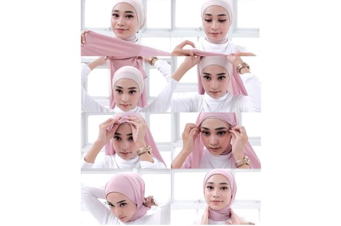 Tutorial Hijab Pashmina Sifon