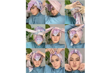 10 Tutorial Hijab Lebaran Kekinian agar Tetap Stylist, Wajib Dicoba!