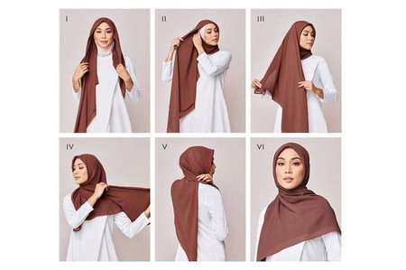 10 Tutorial Hijab Lebaran Kekinian agar Tetap Stylist, Wajib Dicoba!