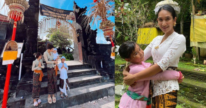 10 Potret Anak Artis Pakai Baju Adat Bali, Menggemaskan!
