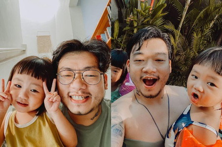 6 Potret Chef Pria Momong Anak, Tak Hanya Jago di Dapur!