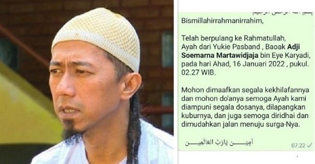 Ayah Yuki PAS Band Meninggal, Sandy PAS Band Memohon Doa