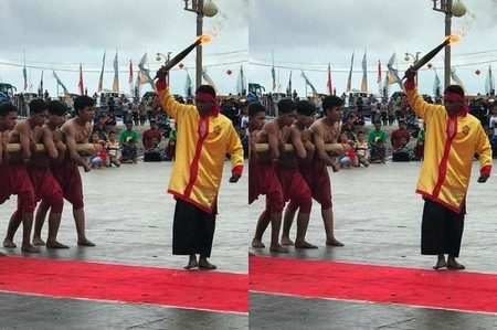 Penuh Mistis, Mengenal Tradisi Bambu Gila di Maluku Tengah