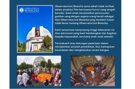 Tanggapan Joko Anwar Soal Protes Bosscha ke Pengabdi Setan 2