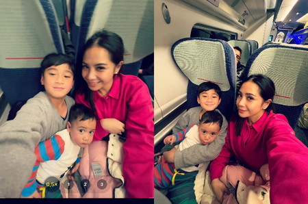 8 Momen Rafathar Momong Rayyanza saat Liburan di London, Gemas!