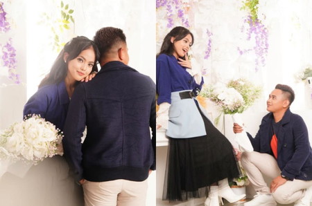 7 Potret Prewedding dan Mapacci Putri Isnari Bertema Bollywood