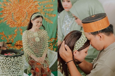 7 Potret Prewedding dan Mapacci Putri Isnari Bertema Bollywood