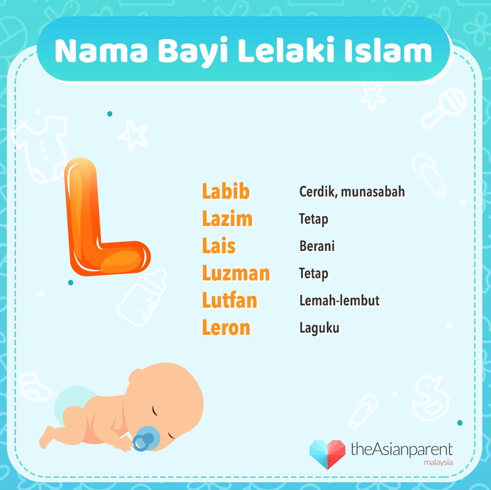 Nama Anak Lelaki Huruf A Hingga L Yang Moden Islamik & Penuh Makna