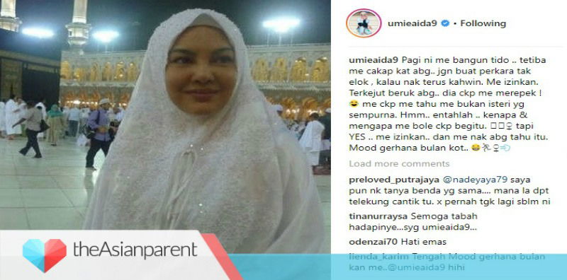 Suami Umie Aida Terkejut Diberi Keizinan Untuk Kahwin Lagi!