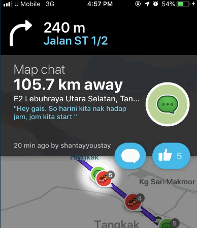 13 Ragam Pemandu Dalam Aplikasi Waze Ketika Kesesakkan Lalu Lintas
