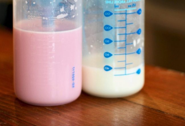 Warna Susu Ibu Berbeza Mengikut Apa Ibu Makan, Siap Ada Warna Hijau!